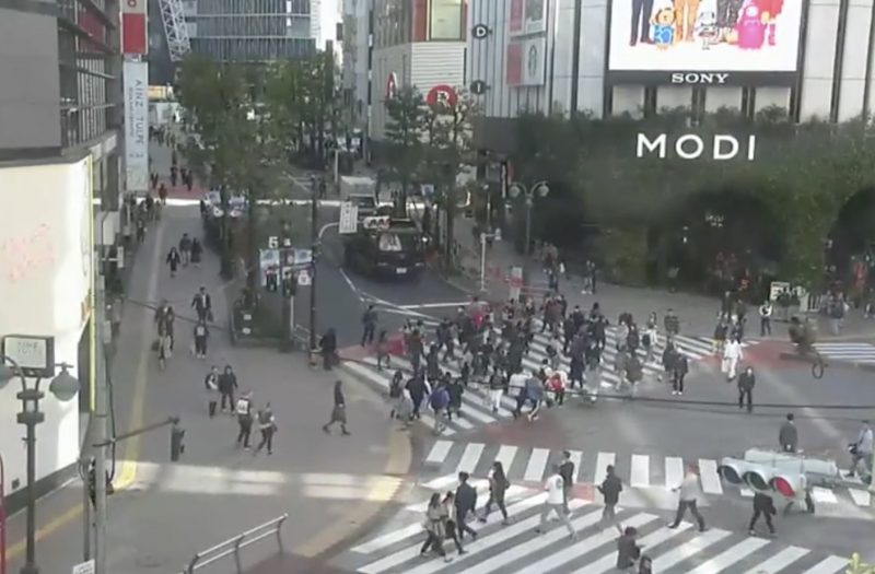 渋谷モディ前と神南一丁目交差点ライブカメラと雨雲レーダー/東京都渋谷区